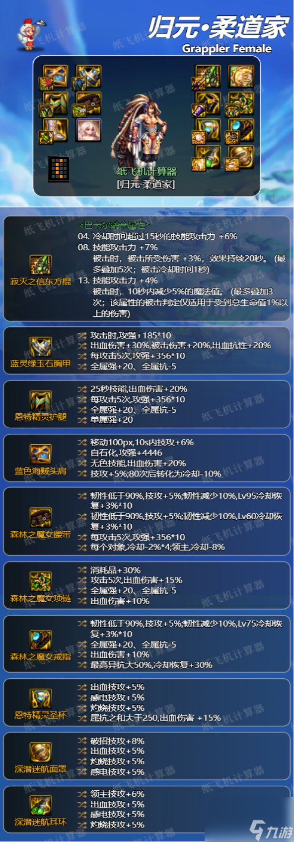 dnf神界版本女柔道全流派毕业装备搭配攻略_DNF手游_九游手机游戏